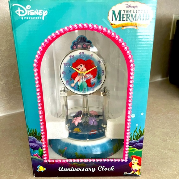 Disney | Other | Nwt Disney The Little Mermaid Anniversary Clock | Poshmark